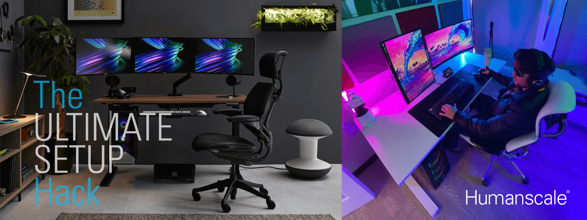 Ergonomic Gaming Setups | Humanscale Furniture | Ergolab