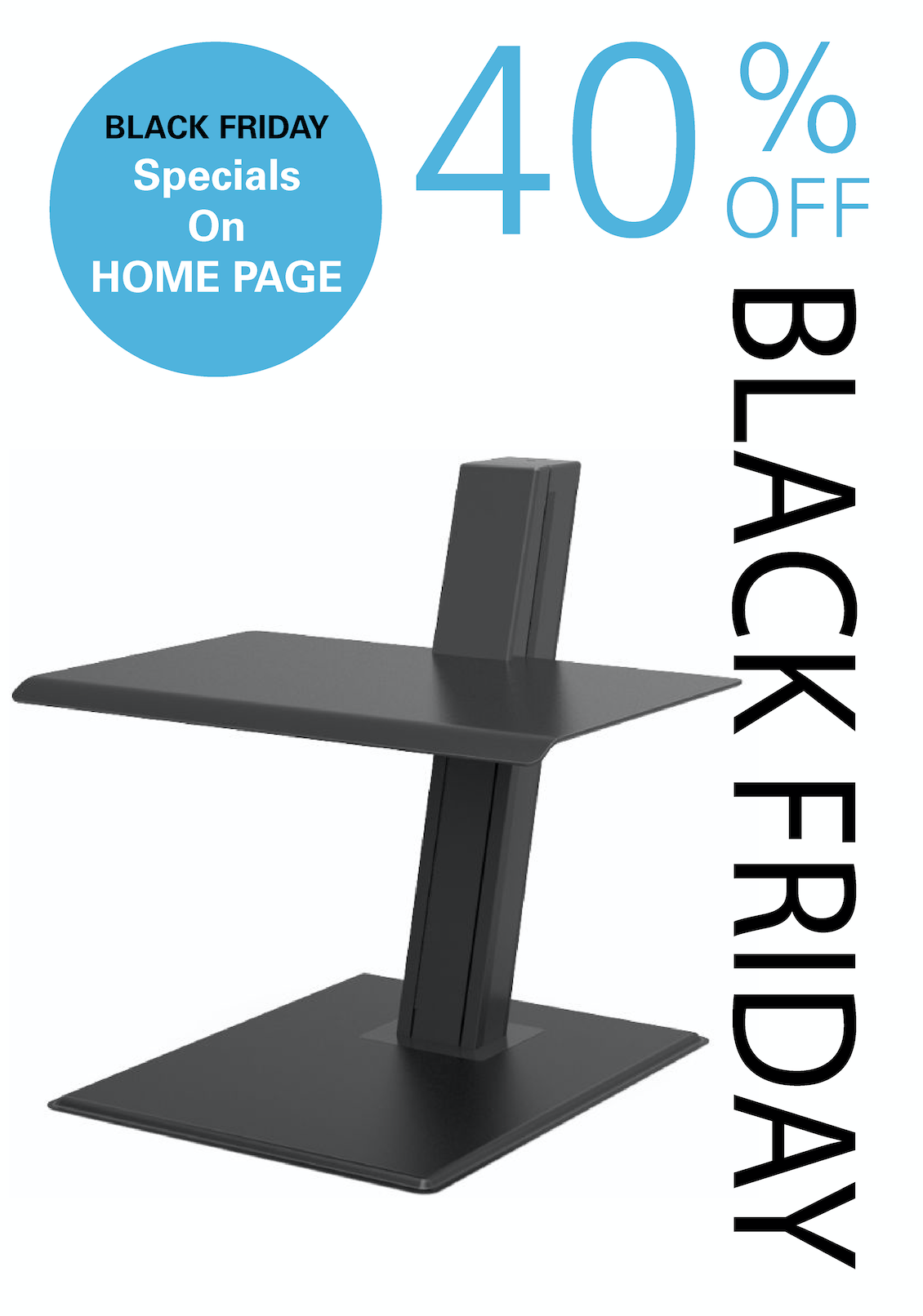 Quickstand Eco | Humanscale Adjustable Sit-Stand Desk | Ergolab