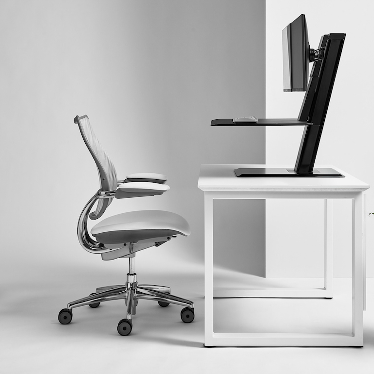 Quickstand Eco | Humanscale Adjustable Sit-Stand Desk | Ergolab
